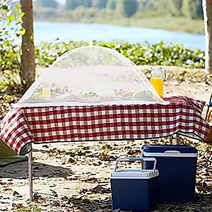 HBlife Mesh Food Covers for Ouside, Jumbo Pop-Up Food Cover 40''X24'' with 4 Standard 17''X17'' Food Tent, Reusable and Collapsible Food Covers for Picnics, Outdoor Camping, Parties, BBQ