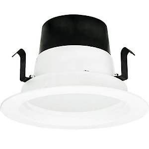 TCP LED10DR430K LED Downlight Kit, 4" 120V 10W (50W Equiv.) 82 CRI w/Trim - Dimmable - 3000K - 650 Lm. - White