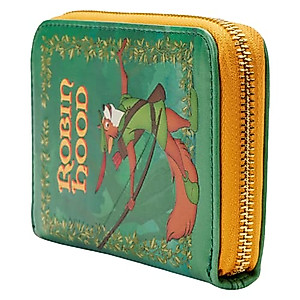 Loungefly Disney Robin Hood Book Zip Around Wallet