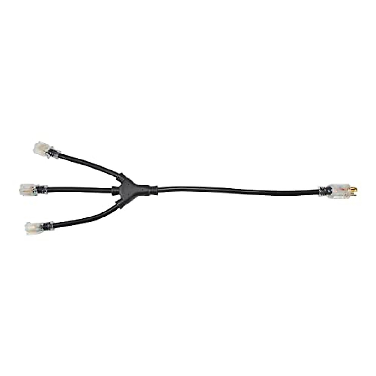 3 Ft. 20 Amp Generator Adapter L14-30P Plug to (3X) 5-20R Receptacles