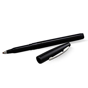 Pentel Rolling Writer Pen, 0.8 Millimeter Cushion Ball Tip, Black Ink, 12 pens (R100-A)