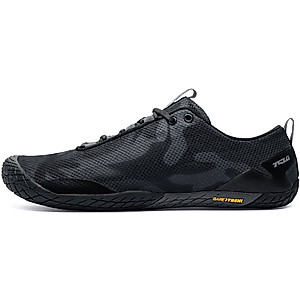 TSLA Men's Trail Running Shoes, Lightweight Athletic Zero Drop Barefoot Shoes, Non Slip Outdoor Walking Minimalist Shoes, Barefoot Shoes Black Camo, 8.5