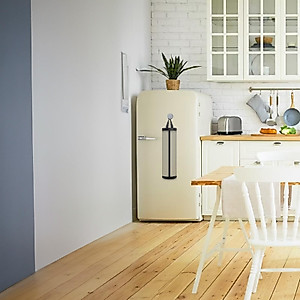 4 Pack Plastic Bag Holder, Gray Grocery Bag Holder for Plastic Bags, Mesh Hanging Storage Bag Dispenser Shopping Bag Holder Trash Bags Dispenser Grocery Bag Organizer