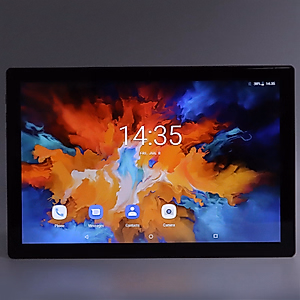 Tablet PC, 5G WiFi Dual Band 6G RAM 256G ROM 10 Inch Tablet for Travel (Gold)