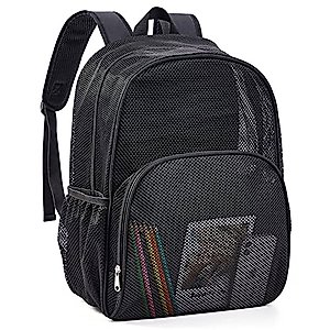 COVAX Heavy Duty Mesh Backpack, See Through College Student Backpack