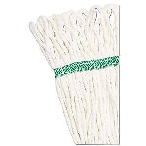 Boardwalk 502WHCT Super Loop Wet Mop Head, Cotton/Synthetic, Medium Size, White, 12/Carton