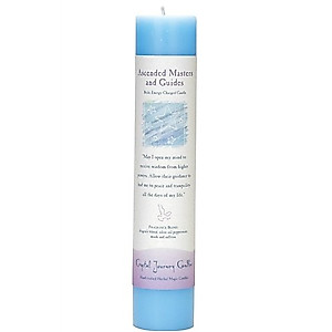 CRYSTAL JOURNEY Candle Pillar Ascended Masters And Guides, 1 EA