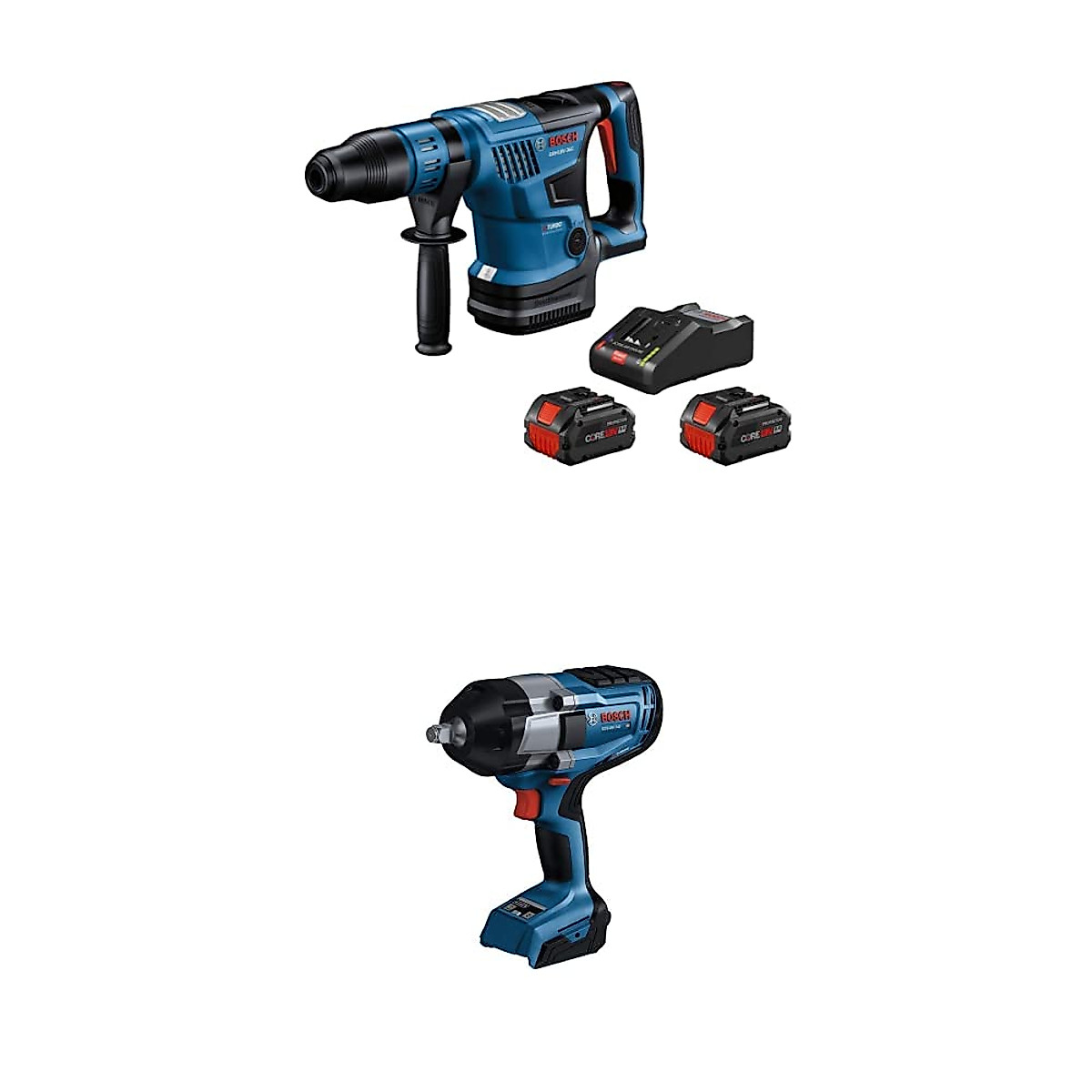 18V PROFACTOR 1-9/16" SDS-max Rotary Hammer w/ (2) 8.0 Ah CORE Performance Batteries w/FREE Impact Wrench & FREE 8.0 Ah CORE Performance Battery