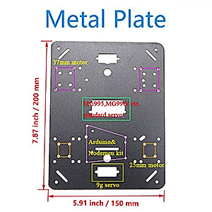 Swaytail Professional TS300 Shock Absorption Robot Tank Chassis with Suspension Supporting Holder for Arduino Raspberry Pie, RC Tracked Model with 2pcs DC Encoder Motor for STEAM Teaching