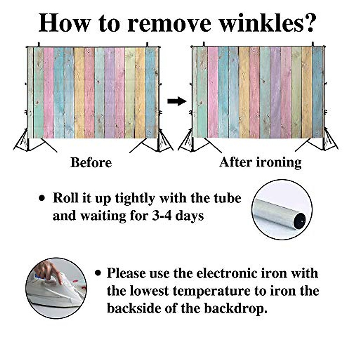 Allenjoy 7x5ft Colorful Wood Photography Backdrops for Girls Boys Kids Baby Portrait Baby Shower No Crease Wooden Texture Painting Banner for Birthday Party Background Photo Studio Props