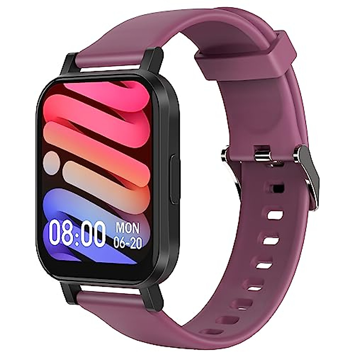 MAXTOP Smart Watch for Women Men,1.69" Touch Screen Fitness Tracker for iPhone Android Phone IP68 Waterproof,Finess Watch with Step Calorie Counter Sleep Monitoring Pedometer Watches, T11 Pro+ Purple