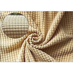 RANARA Armrest Chair Covers Sofa Armrest Protectors Anti-Slip Couch Arm Rest Cover Stretch Fabric Armchair for Chair Sofa Couches Recliner, Set of 2,Black (Color : Dark Brown)