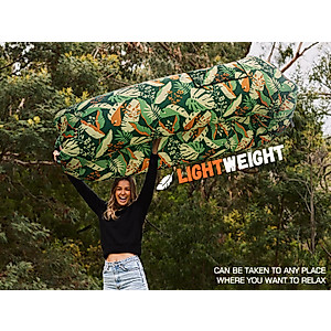 WEKAPO Inflatable Couch Air Lounger Chair - Camping & Beach Accessories, Portable Blow up Sofa for Hiking, Lawn, Indoor/Outdoor Movies & Music Festivals. Lightweight and Easy to Set Up Air Hammock