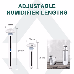 Mini Portable Humidifier for Car,Personal USB Powered Bedroom Quiet Humidifier with Container Diversity and Auto Shut Off,Ultrasonic Cool Mist Humidifier Plants, Car, Office, Hotel White