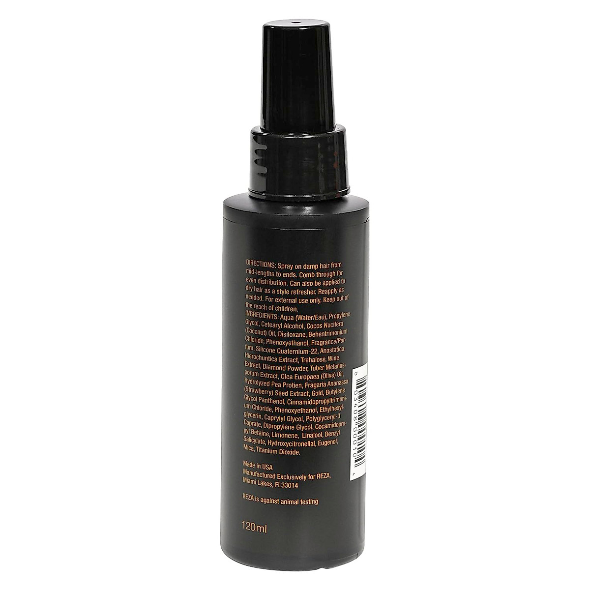 Reza Love My Leave-In Conditioner: Luxury Conditioning Hair Spray, Detangler, UV Protection, Sulfate Free, Paraben Free, Non Toxic, for Women & Men & All Hair Types, 4 Fl. Oz.