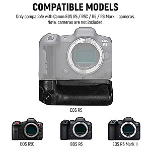 NEEWER Vertical 2.4G Battery Grip Replacement for BG-R10 with 2.4G Remote Control, Compatible with Canon EOS R5 R5C R6 R6 Mark II Mirrorless Cameras Using LP-E6/LP-E6N/LP-E6NH Batteries (BG-R10RC-L)