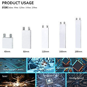 Clyxgs Aluminum Water Cooling Block,Liquid Cold Water Plate Heat Sink Water-Cooled Exchanger Head semiconductor Refrigeration Sheet CPU Graphics Radiator Heatsink Endothermic Head (40 x 40 x 12mm)2pcs