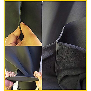 Neoprene Bonded Sponge Waterproof Wetsuit Fabric Black 1MM Thick Sold by The Yard (1 Yard)