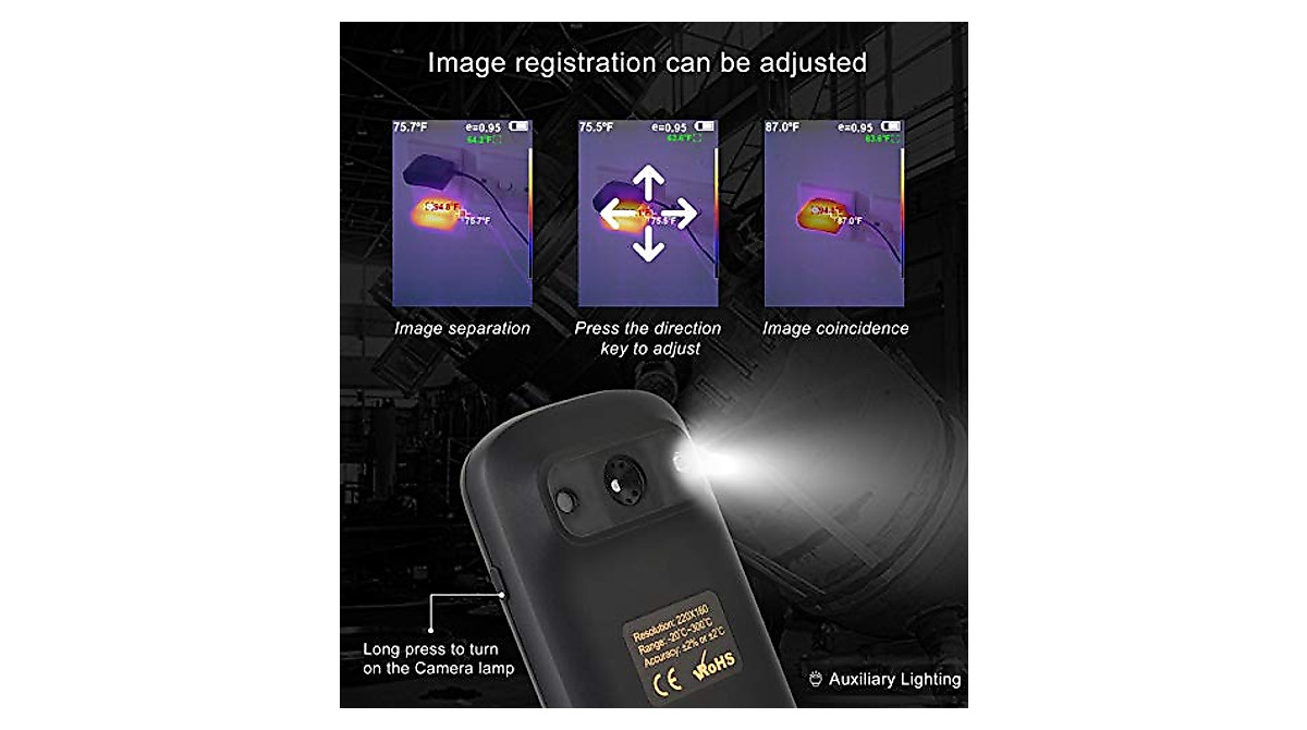 320x240 Pocket Thermal Camera - Real-Time IR Images