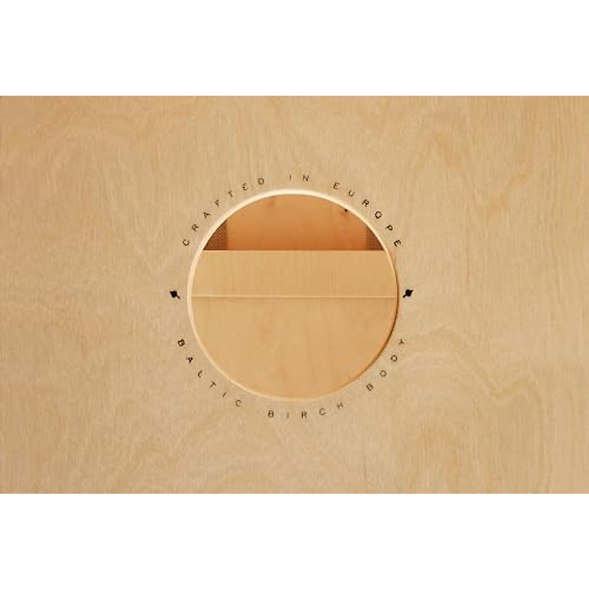 Meinl Percussion Snarecraft Cajon Box Drum with Internal Snares and Bass Tone for Acoustic Music — Made in Europe — Play with Your Hands, Baltic Birch, 2-Year Warranty, Burl Wood (SC80BW)