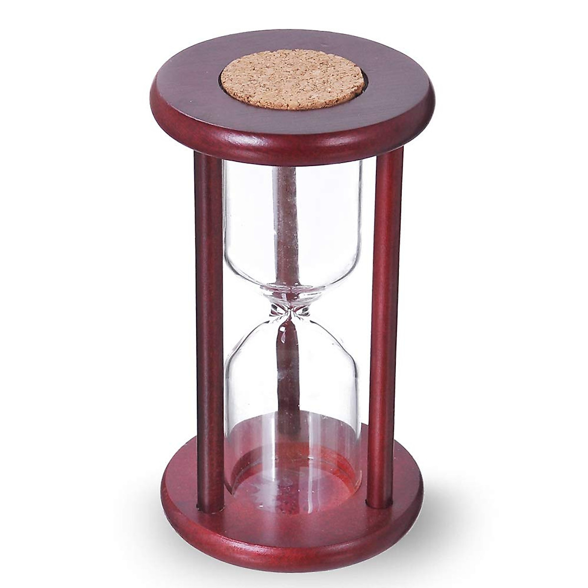 Empty Hourglass Sand Timer, Wooden Frame Without Sand