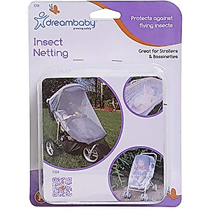 Dreambaby Mosquito Bug Net for Stroller, Crib, Bassinet, Cradle, Playard, Pack N Plays - Insect Net with Elastic Edges