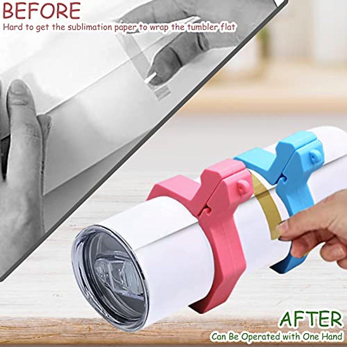 2Pcs Sublimation Tumblers Pinch Tool, Tumbler Clamp Grip Tool for 20 Oz Sublimation Blanks Tumblers Cups Mug Skinny Straight,Sublimation Accessories and Supplies