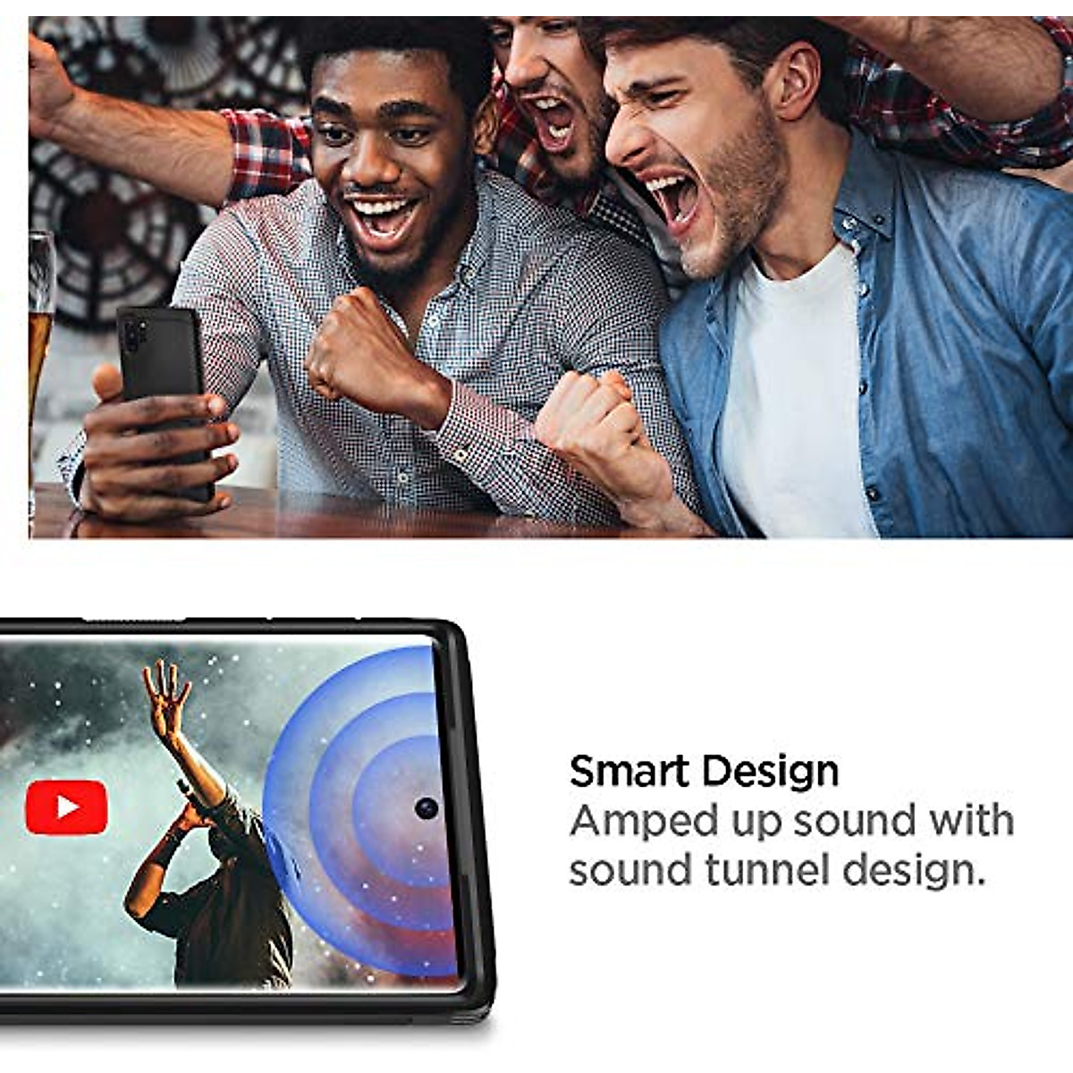 Spigen Tough Armor [Extreme Protection Tech] Designed for Samsung Galaxy Note 10 Plus Case/Galaxy Note 10 Plus 5G Case (2019) - Black