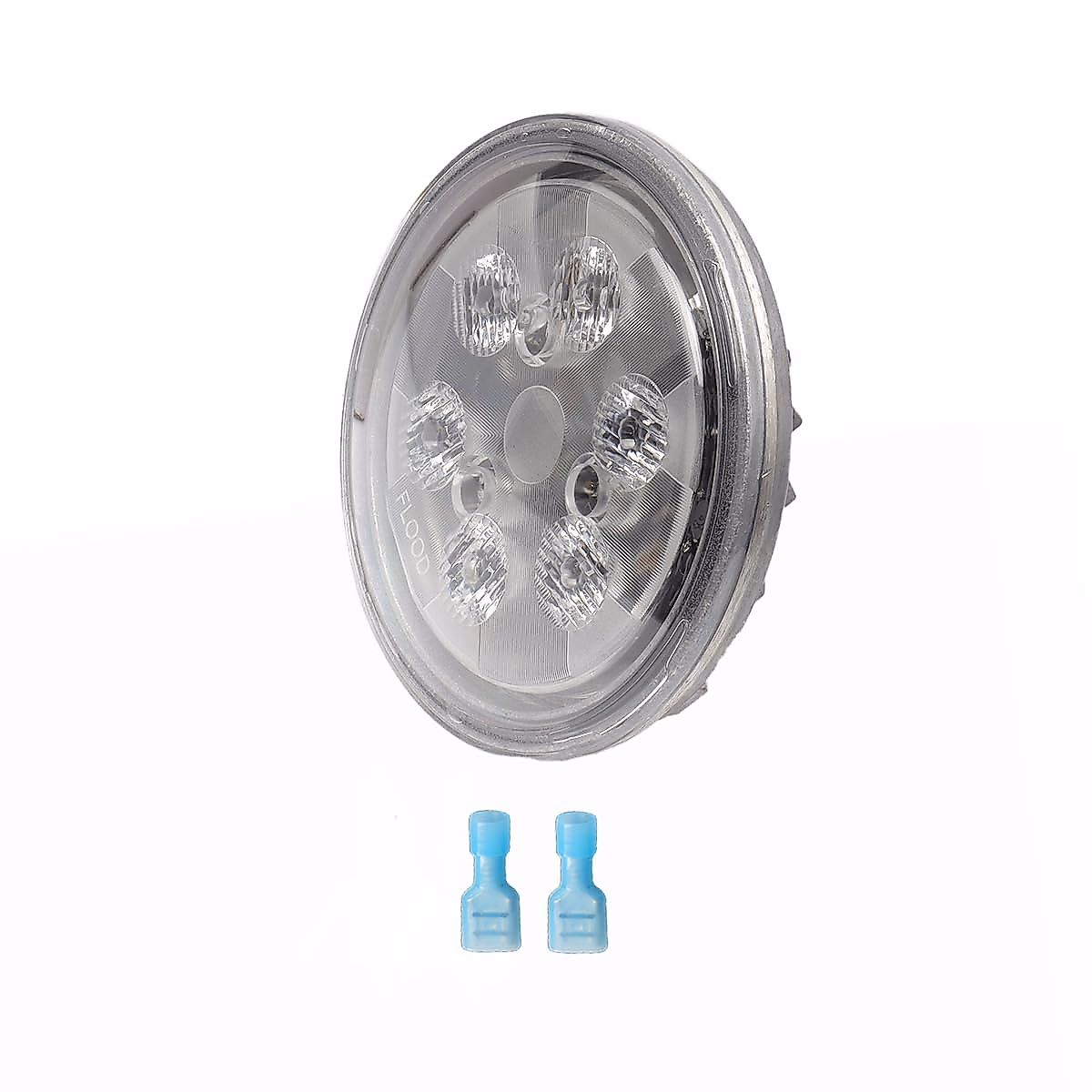 AGP.1978 Round 18W Agriculture LED Work Light,Par 36 LED Light Replace 4410, 4411 Sealed Beam, Tractor LED Lamp Compatible with Allis Chalmers Ford International John Deere Case Tractor Flood 12V