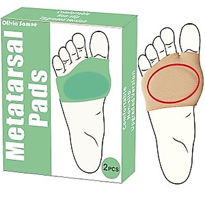 Olivia Samuel Metatarsal Pads for Women and Men,2 Pcs,Ball of Foot Cushions,Foot Pads for Mortons Neuroma Pain Relief,Help Metatarsalgia,Mortons,Calluses Blisters,Diabetic Feet