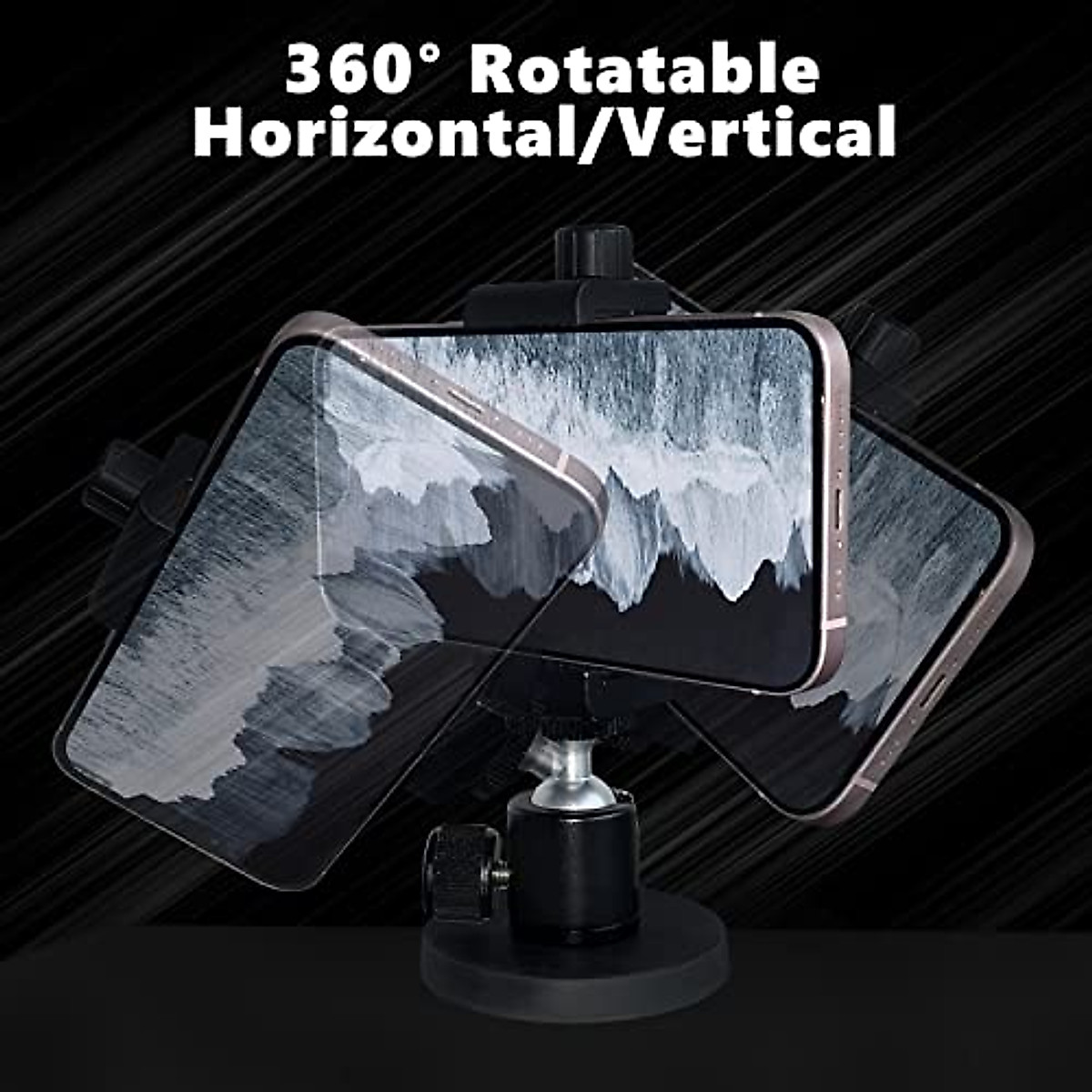 Vinkqiado Magnetic Base Phone Mount Holder, Heavy Duty Magnet Cell Phone Clamp, Attracts to Ferrous Metal Surface, Designed for Gym, Motorcycles Tank, Tractor, Toolbox, Mechanics, Truck, Forklift