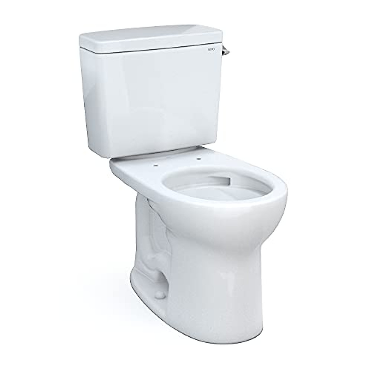 TOTO Drake Two-Piece Round 1.28 GPF Universal Height TORNADO FLUSH Toilet with CEFIONTECT, Cotton White - CST775CEFRG#01
