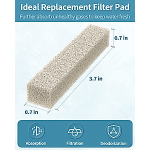 Pawfly 12 Count Ammonia Reducer Filter Pads for Replacement Filter Cartridges for QuietFlow LED PRO Aquarium Power Filter Model 20 and 75(Medium)