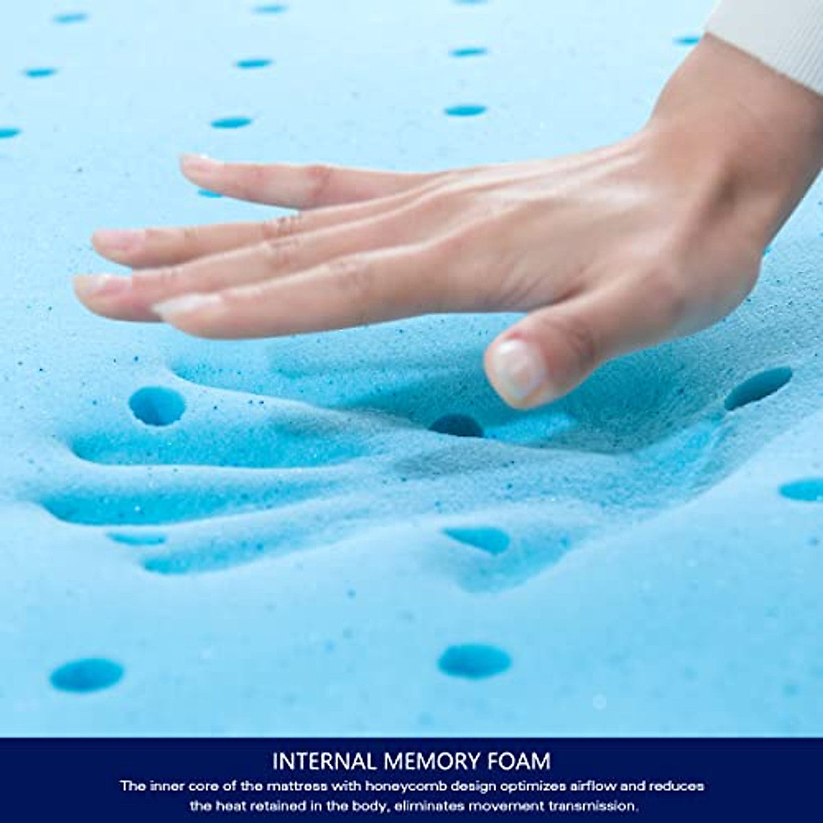 subrtex 3 Inch Twin XL Mattress Topper, Gel-Infused Memory Foam Cooling Bed Topper, Ventilated Design for Pressure Relieving, CertiPUR-US Certified (3 Inch, Twin XL)