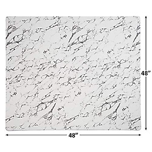 Nora's Nursery Baby Foam Play Mat - Foam Floor Tiles - Baby Mat for Floor - Foam Playmat for Babies & Toddlers - Interlocking Floor Mats for Nursery and Playroom - EVA Foam Mat - 48x48 - Marble Design