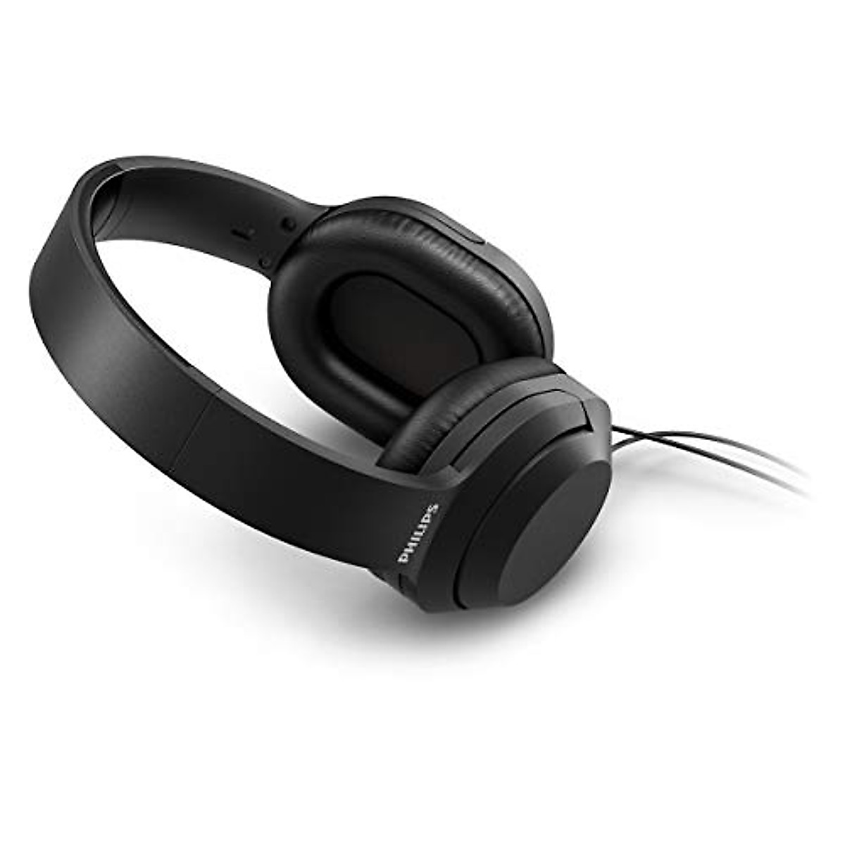 PHILIPS Audio H2005BK/00 Over-Ear Stereo Headphones Wired (2 m Cable, 40 mm Neodymium Drivers, Passive Noise Isolation, Adjustable Headband, Lightweight) Black