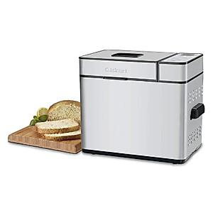 Cuisinart CBK-100SSFR 2-Pound Programmable Breadmaker (Renewed), Stainless Steel, Silver