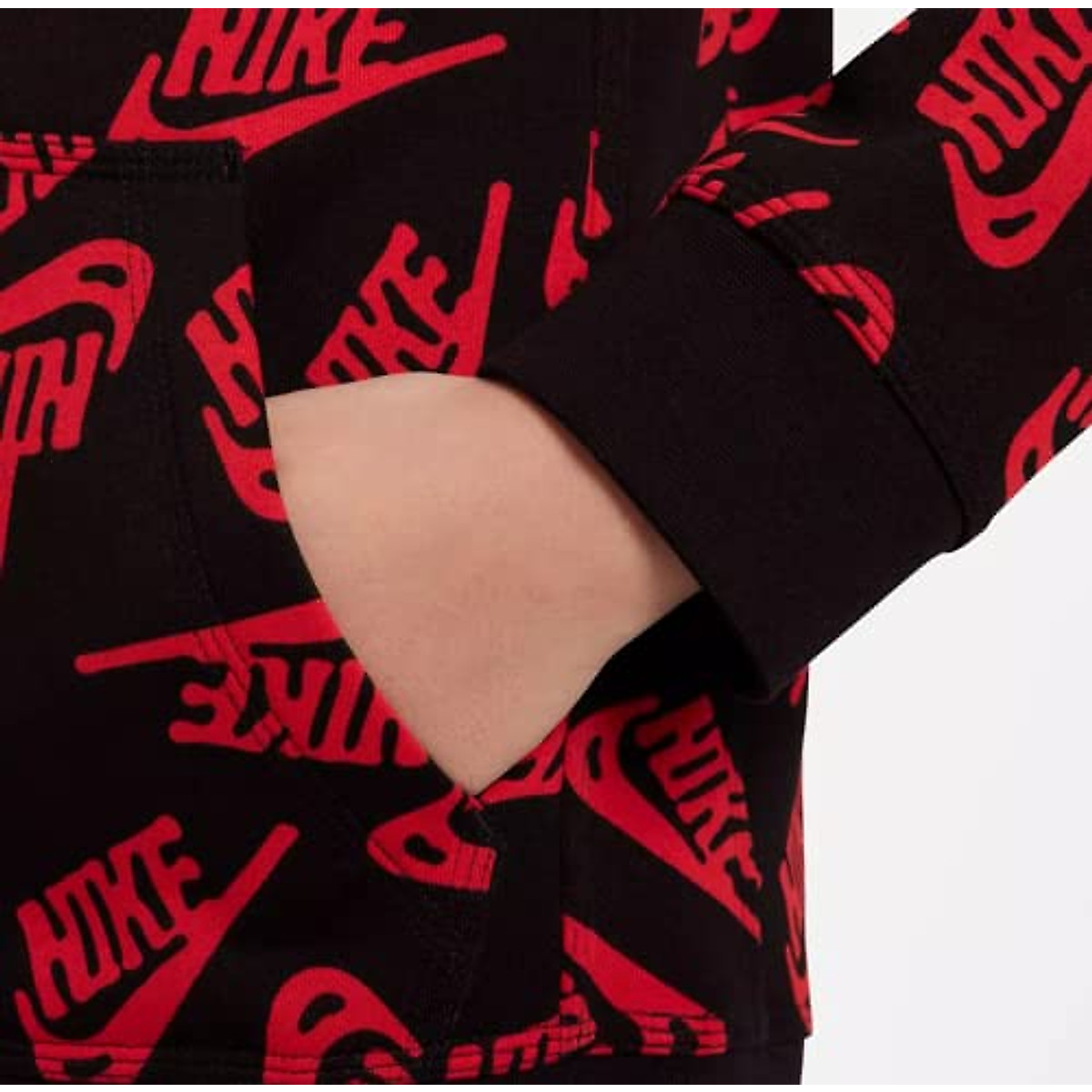 Nike Hoodie's (as1, alpha, s, regular, regular, Black/Red (DV8152-657))