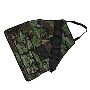 RvSky Garden supplies BBQ Apron Oxford Cloth Lightweight Kitchen Chef Grilling Apron for BBQ Grilling Cooking(军绿色)