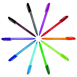 Paper Mate InkJoy 100ST Ballpoint Pens, Medium Point, Black, 8 Pack (1945928)