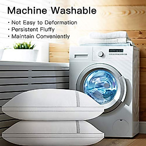 BedStory Pillows for Sleeping 2 Pack, Hotel Quality Bed Pillow King Size, Down Alternative Pillows with Ultra Soft Fiber Fill, Good for Back and Side Sleepers