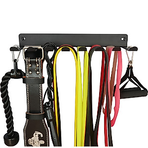 Alvade Storage Rack Storage Rack for Fitness Bands,Straps,Jump Ropes, Foam Rollers