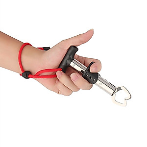 Stainless Steel Fishing Grip Holder, Portable Gripper Gear Grabber Fish Grip Scale Lip Grip Pliers Trigger