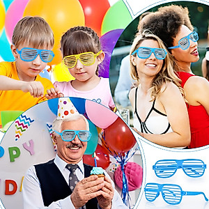 15 Pack Shutter Shades Glasses 80s Party Favors Plastic Glasses for Kids Neon Shutter Party Glasses for Adults Hora Loca Party Supplies Neon Sunglasses Accessories Last Day of School Party