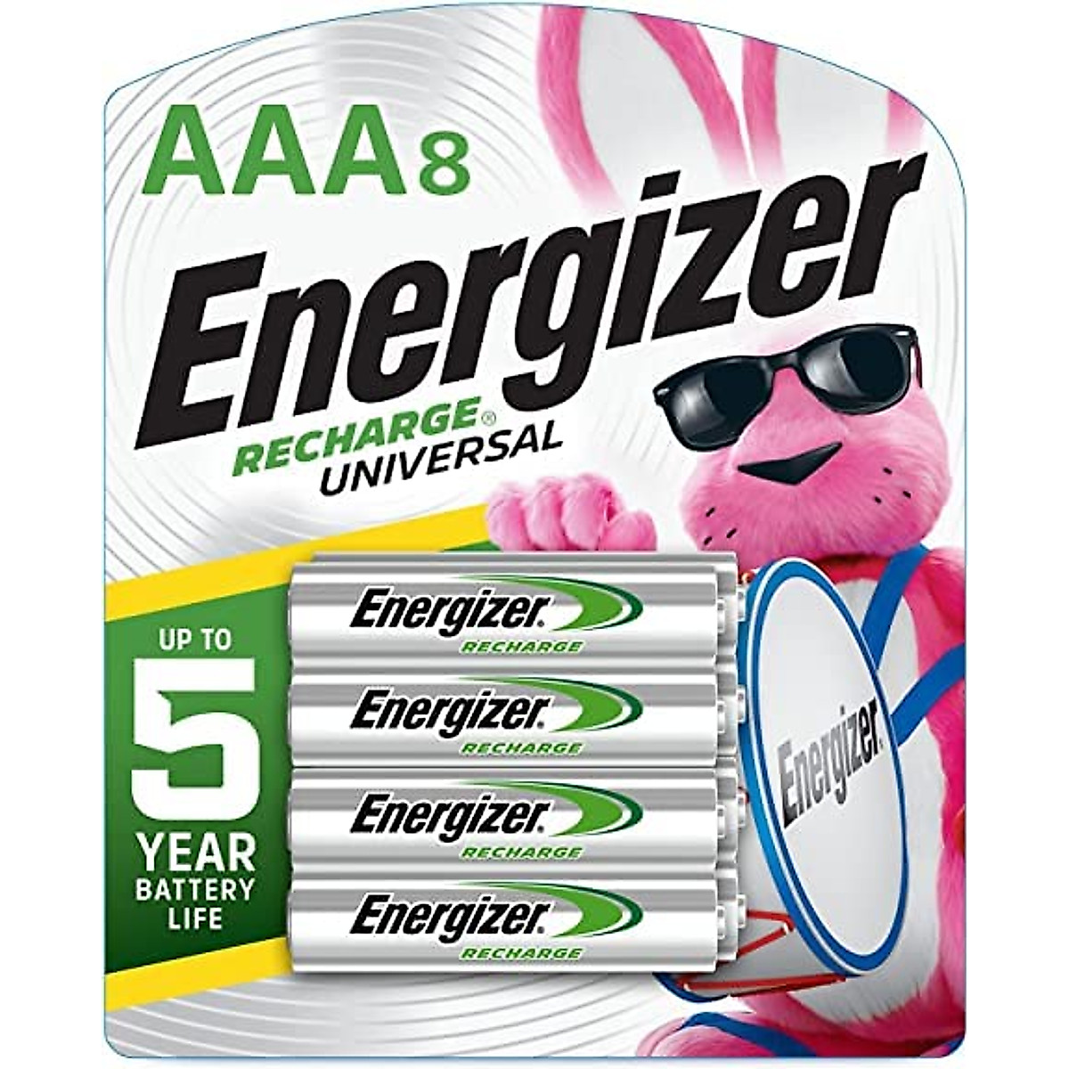 Energizer Rechargeable AAA Batteries and Rechargeable AA and AAA Battery Charger with 4 AA NiMH Rechargeable Batteries Kit, 12 Count