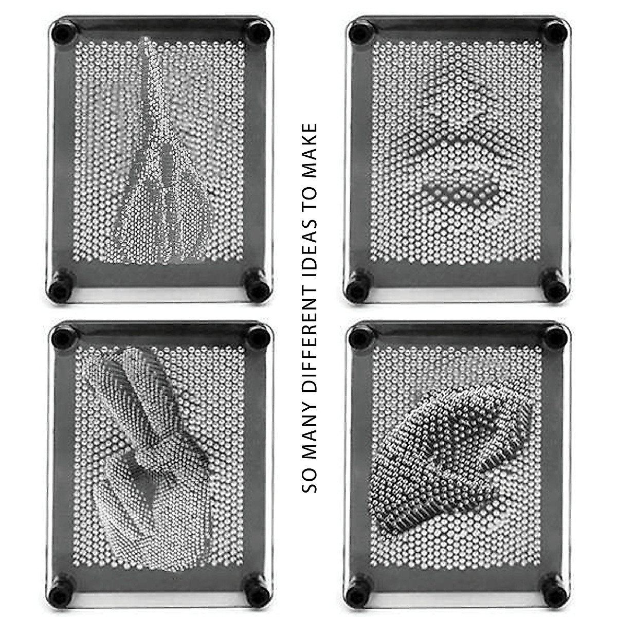 ArtCreativity 3D Pin Art Toy (Pack of 2) - Large 5x7 & Small 3.5x5 Sensory Boards for Kids & Adults - Autism-Friendly, Durable, Creative Gift Idea