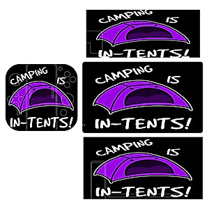 Camping is in Tents Compatible with Switch/Switch Lite Console Joy-Con Dock Sticker Skin Full Set Cute Stickers Cover for Switch