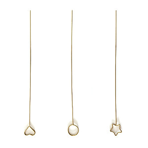 20 Pcs Metal Wire Floral Place Card Holder Pick 13 Inch Gold Photo Clip Memo for Wedding Birthday Baby Shower Party Favor, Love