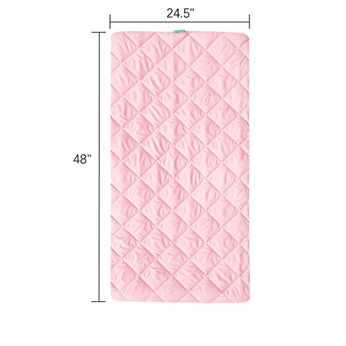 Sheet for Regalo My Cot Portable Toddler Bed, Joovy Travel Cot (Sheet Only, Bed not Included), Soft Padded Cover, Pink