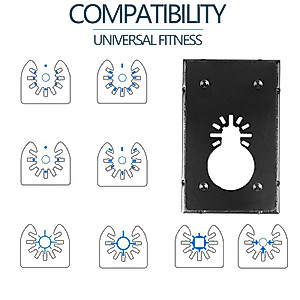 Square Slot Cutter, Stainless Steel Cut Outs, Outlet Square Slot Cutter Box for Oscillating Power Multi-Tools to Cut-in Single Gang Wall Boxes, One Step in Place Slot Cutter for Drywall, Wood